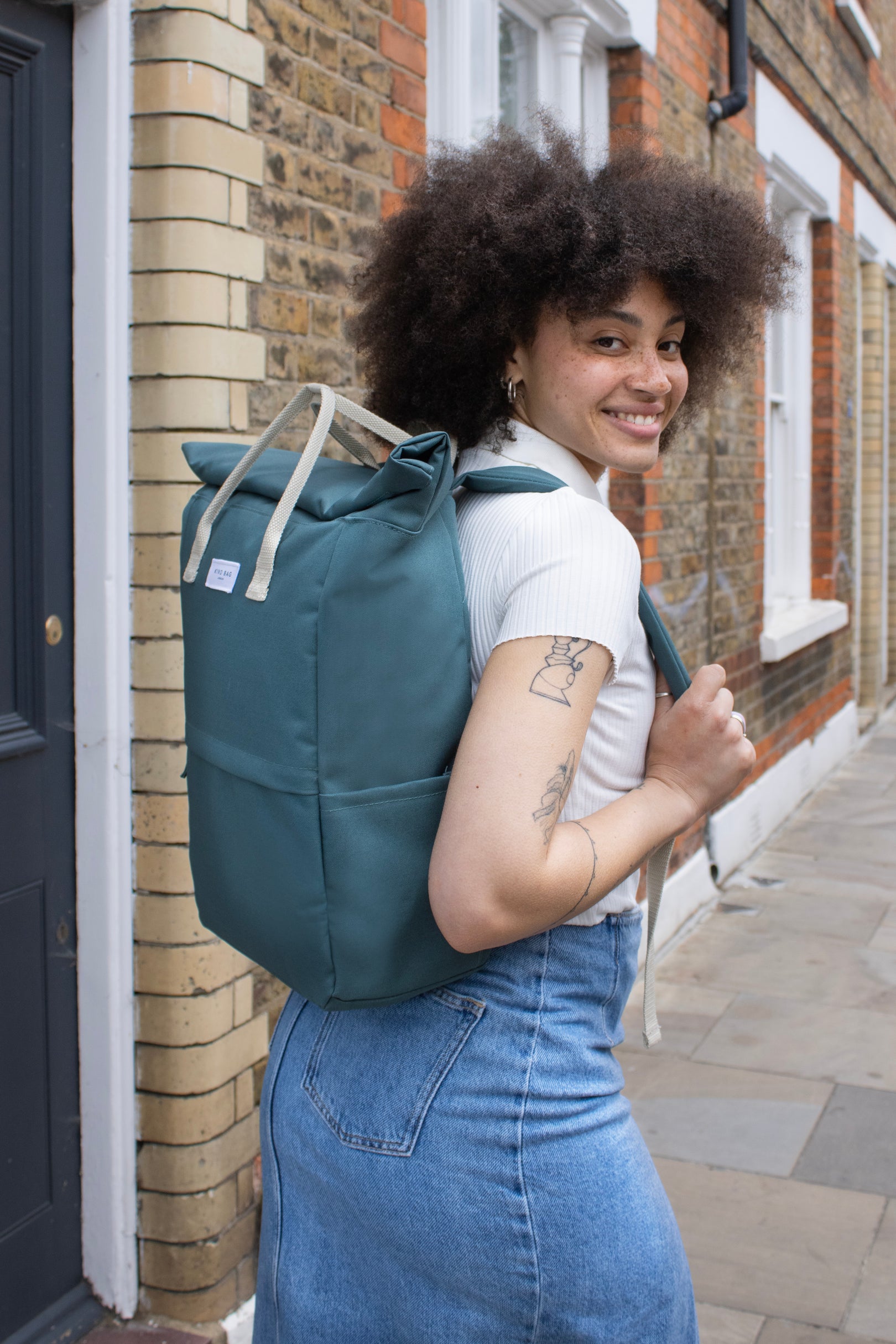 Moss Green | Hackney Backpack | Large – Kind Bag